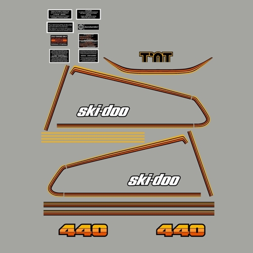1978 Ski-doo TNT 440 Decal Kit | DooDecals.com Your Source For Vintage ...